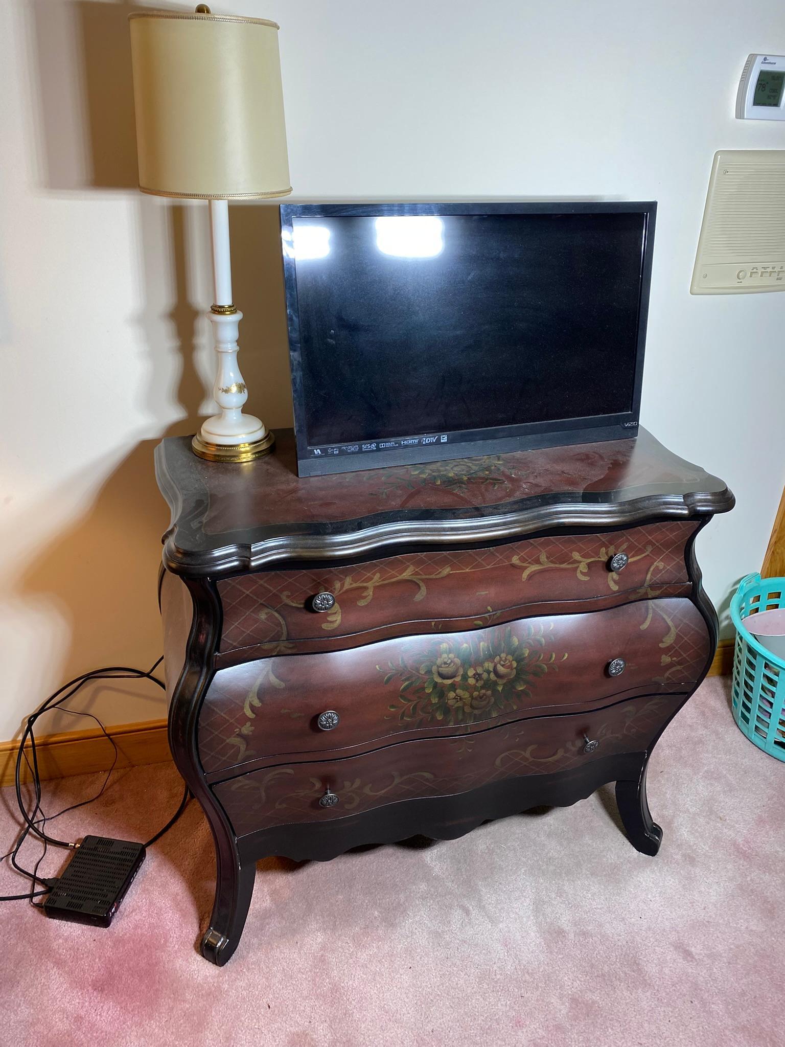 Lot 2204 - Vintage Bombay Style Dresser, Candlestick with Holder, LG ...