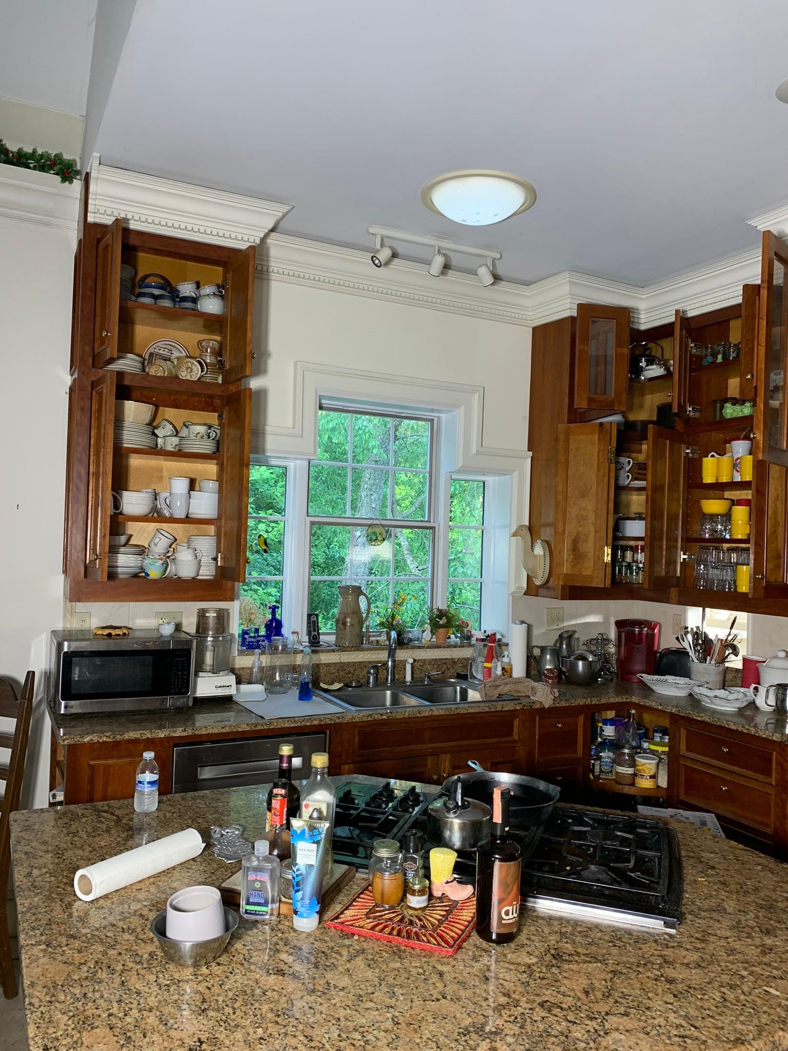Lot 2233 - All Items On and In Kitchen Counters and Cabinets | Burns ...