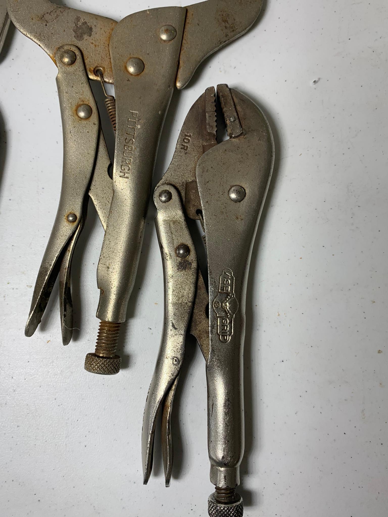 Lot 3031 - Lot of Six Different Vice Grip Tools | Burns Auction & Appraisal