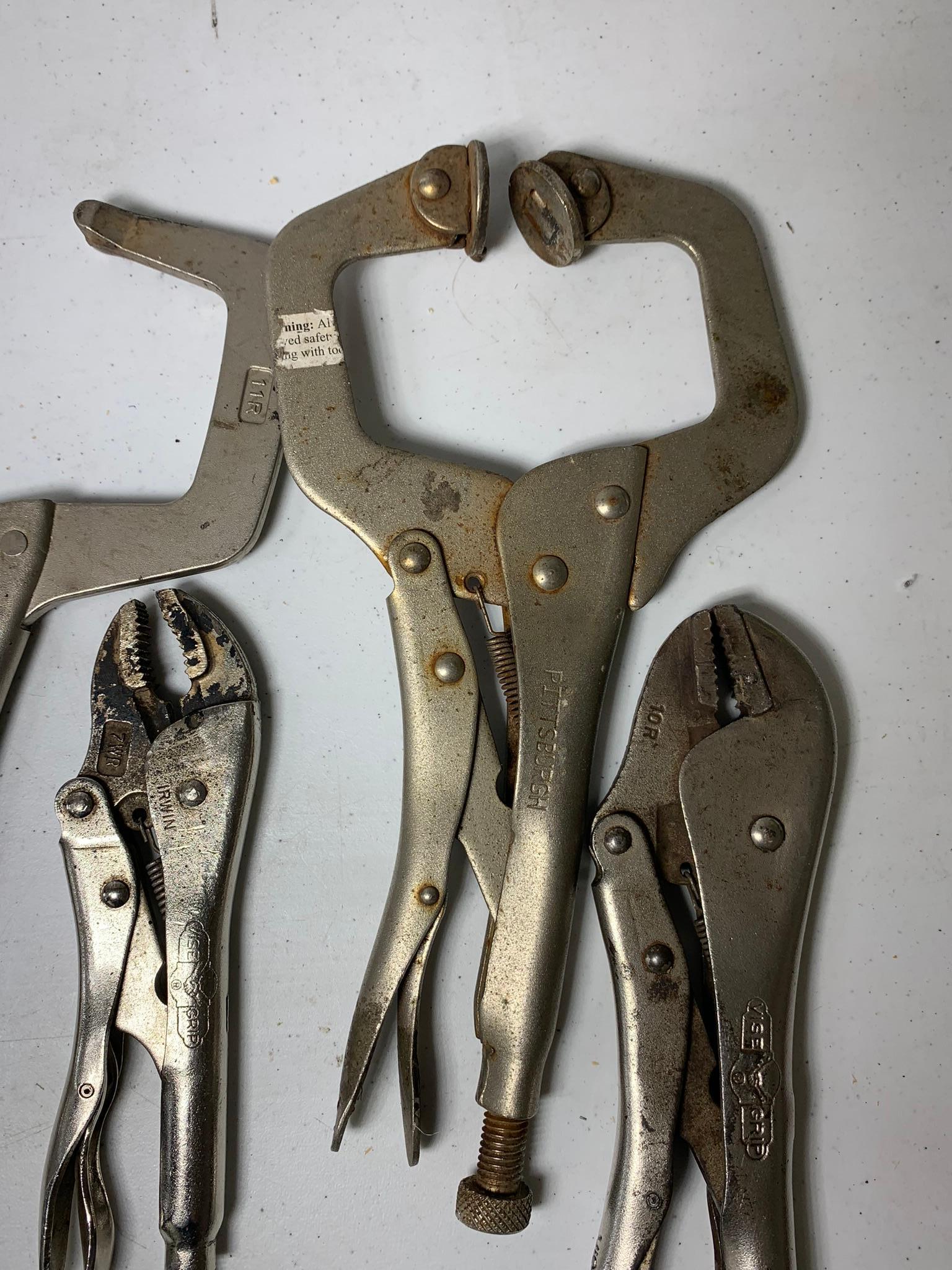 Lot 3031 - Lot of Six Different Vice Grip Tools | Burns Auction & Appraisal