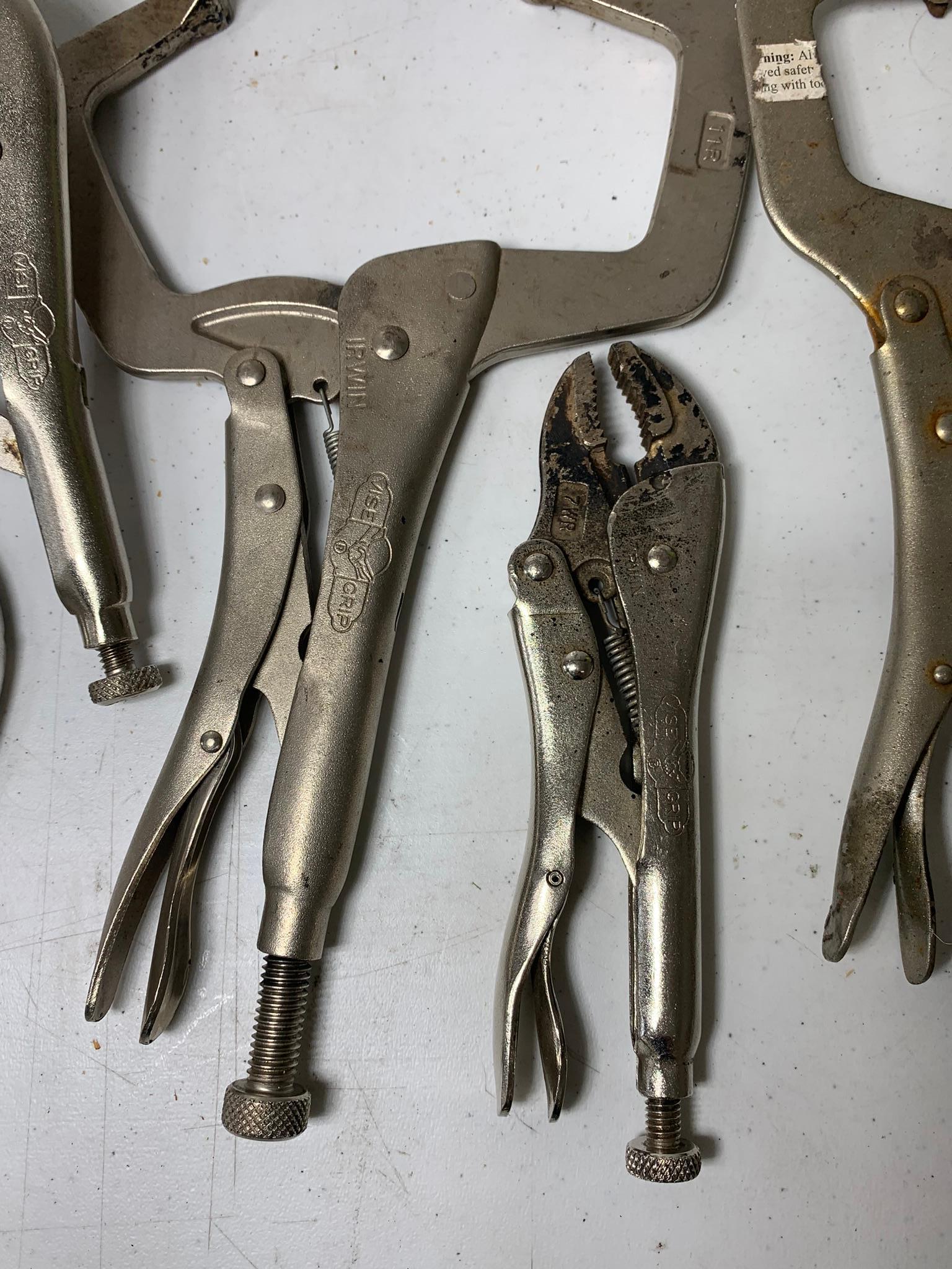 Lot 3031 - Lot of Six Different Vice Grip Tools | Burns Auction & Appraisal
