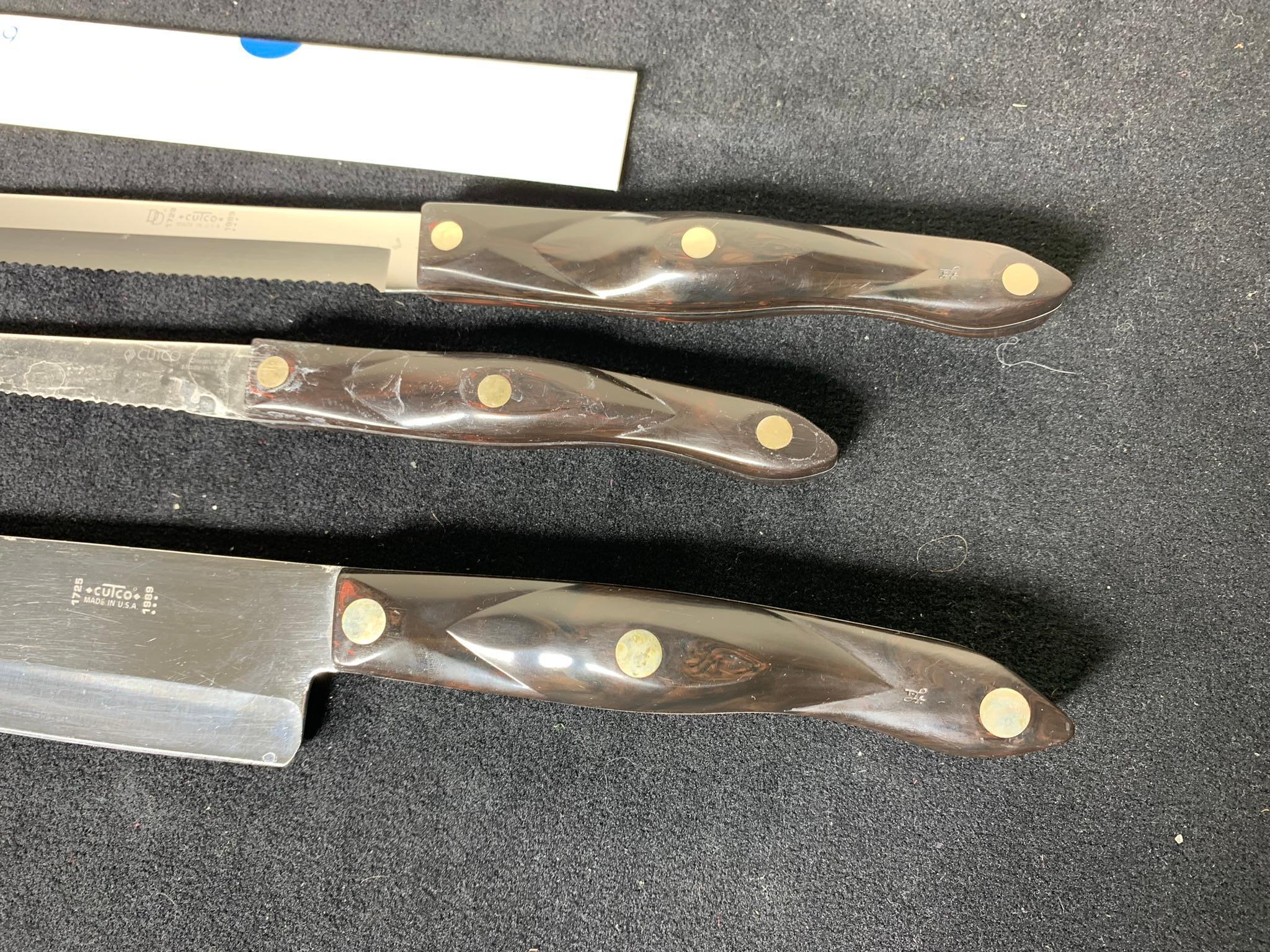 Lot 3128 - Three Vintage Cutco Knives | Burns Auction & Appraisal