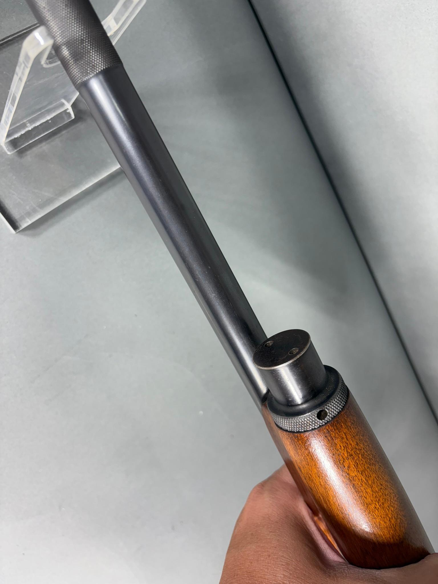 Lot 19012 - Vintage Winchester 12 Gauge Shotgun Barrel & Forestock w/Unusual grip in barrel ...