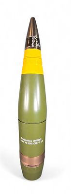 Lot 20466 - Fake Artillery Shell Drink Decanter with Etched Glasses ...