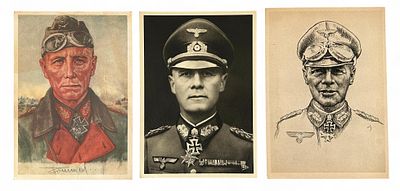 Lot 24382 - WWII Nazi German Erwin Rommel Postcard Lot | Burns Auction ...