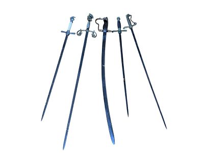 Lot 4147 - Lot of Five Antique Style Swords Collection - Ornate Hilts ...