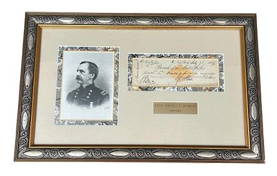 Lot 26175 - Civil War General Dan Sickles Framed Autograph | Burns ...