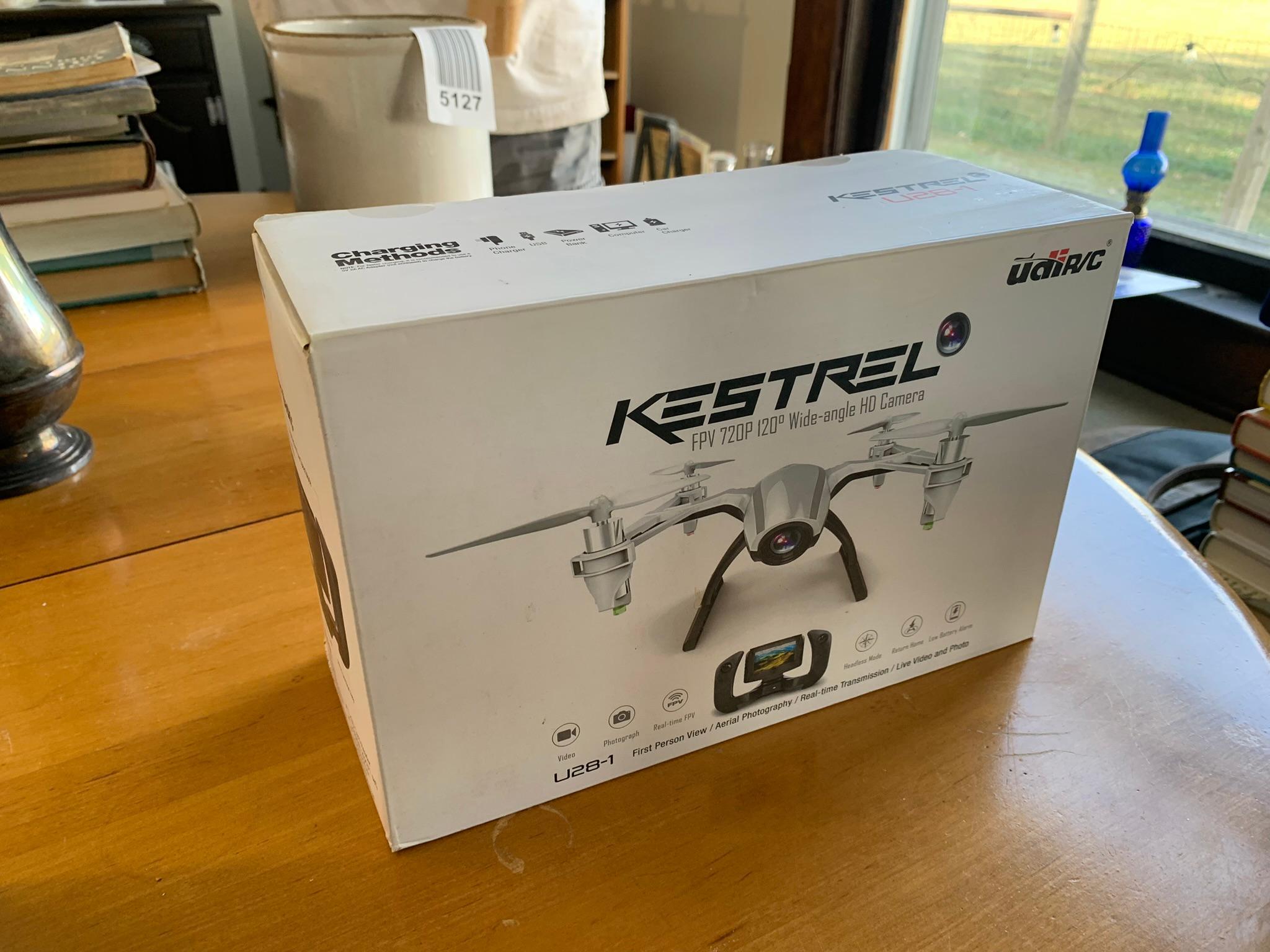 Lot 5128 - Electronics Lot with UDI RC Kestrel FPV HD Drone and EPSON ...