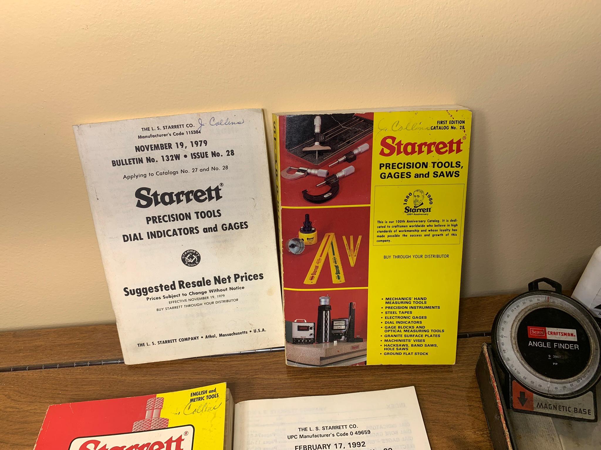 Lot 216 - Starrett Precision Tools & Gages Lot - Angle Finder, Hole Saw ...