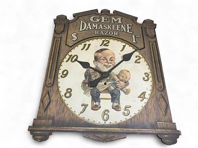 Lot 29294 - Early 20th Century Gem Damaskeene Razor Advertising Wall ...