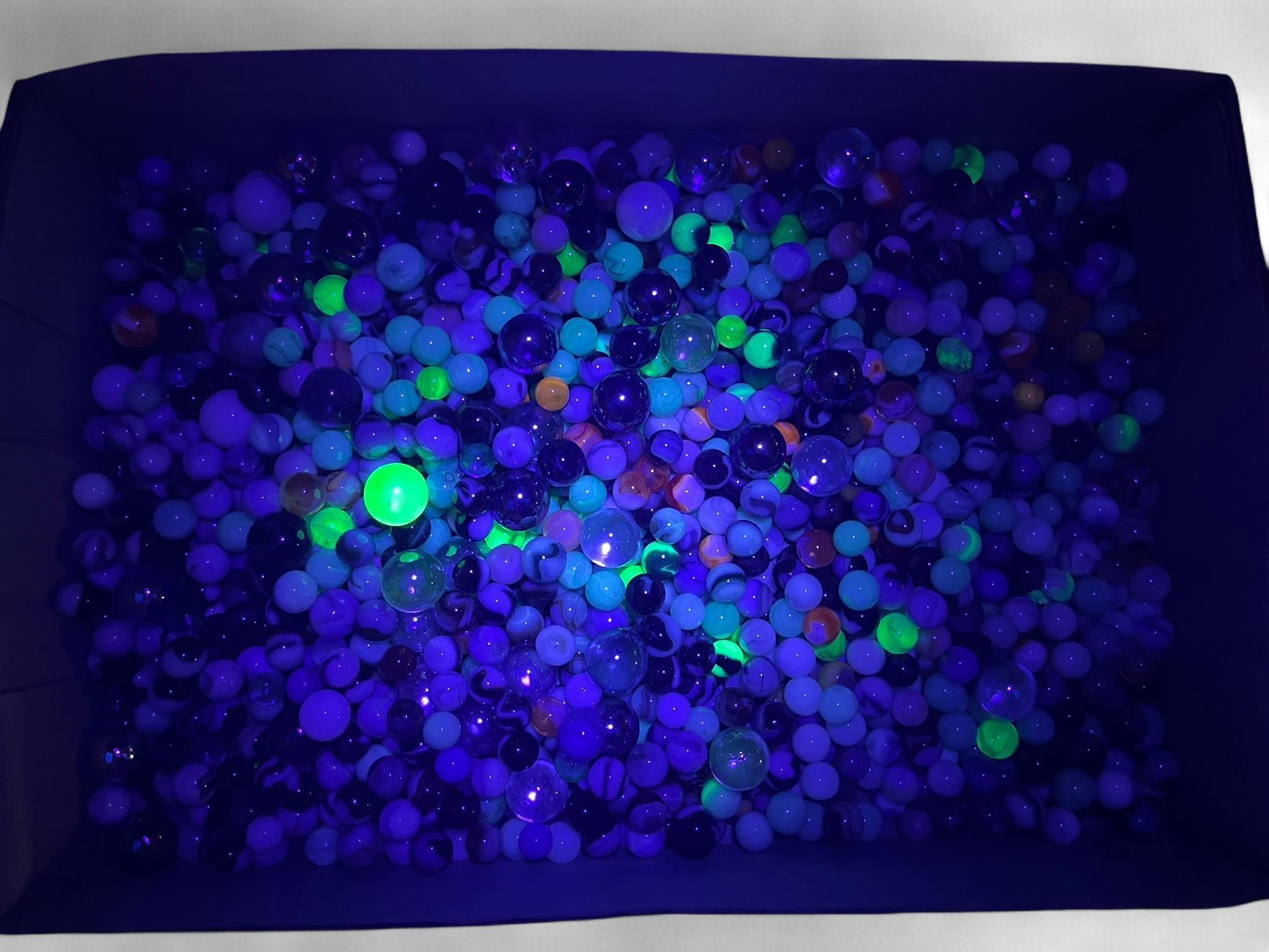 Lot 30437 - A Large Collection of Assorted Glass Marbles, including ...