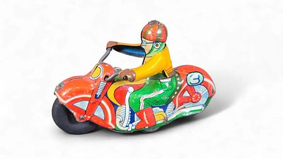 Lot 30827 - Modern Toys Japan Red Racing Motorcycle Tin Friction Toy ...