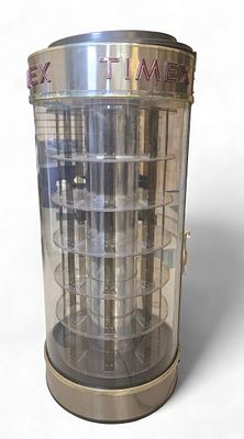 Lot 30897 - Vintage Timex Lighted Rotating Watch Store Display Case ...