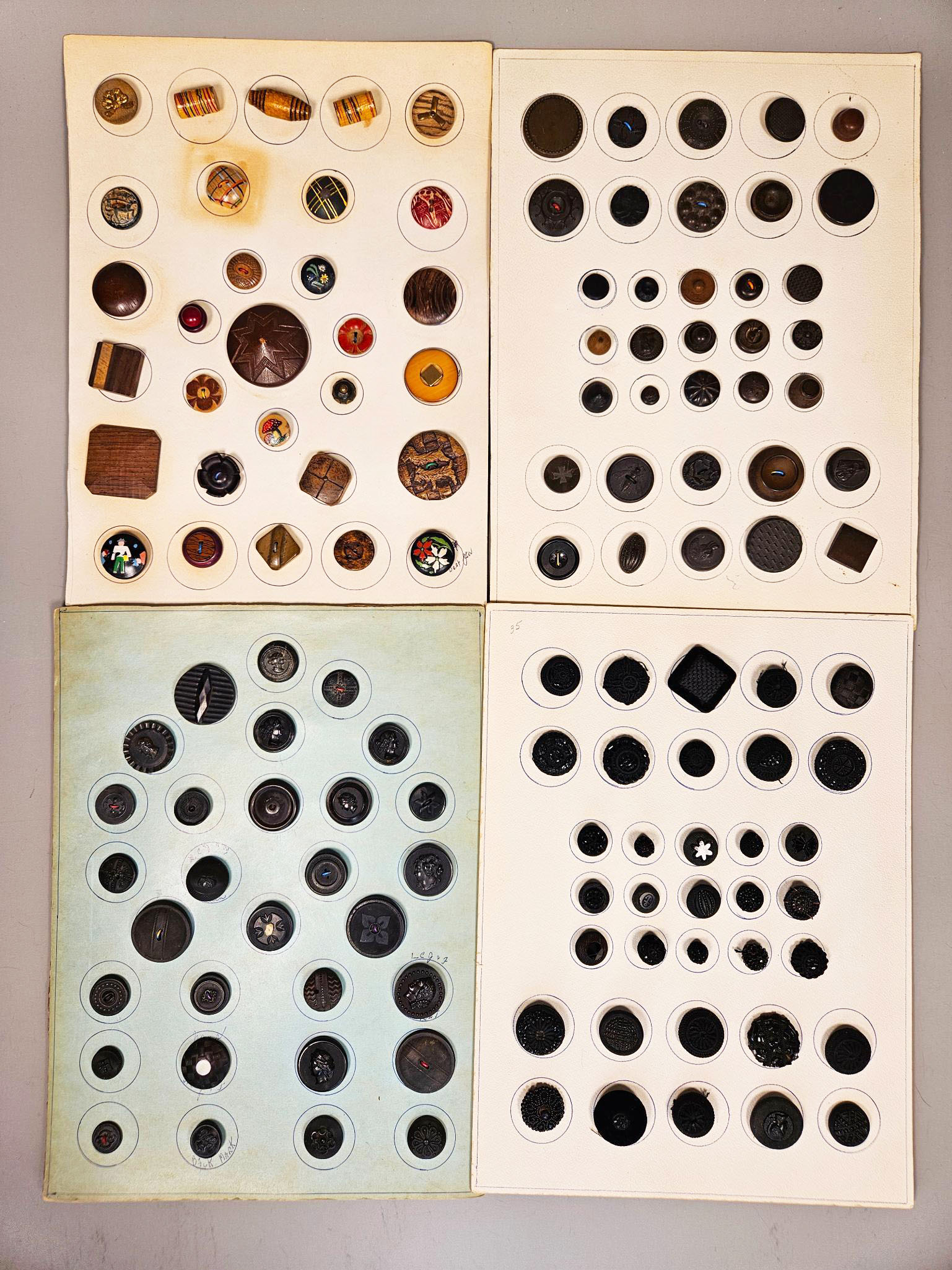 Lot 33173 - A Collection of Vintage and Antique Buttons on Display ...