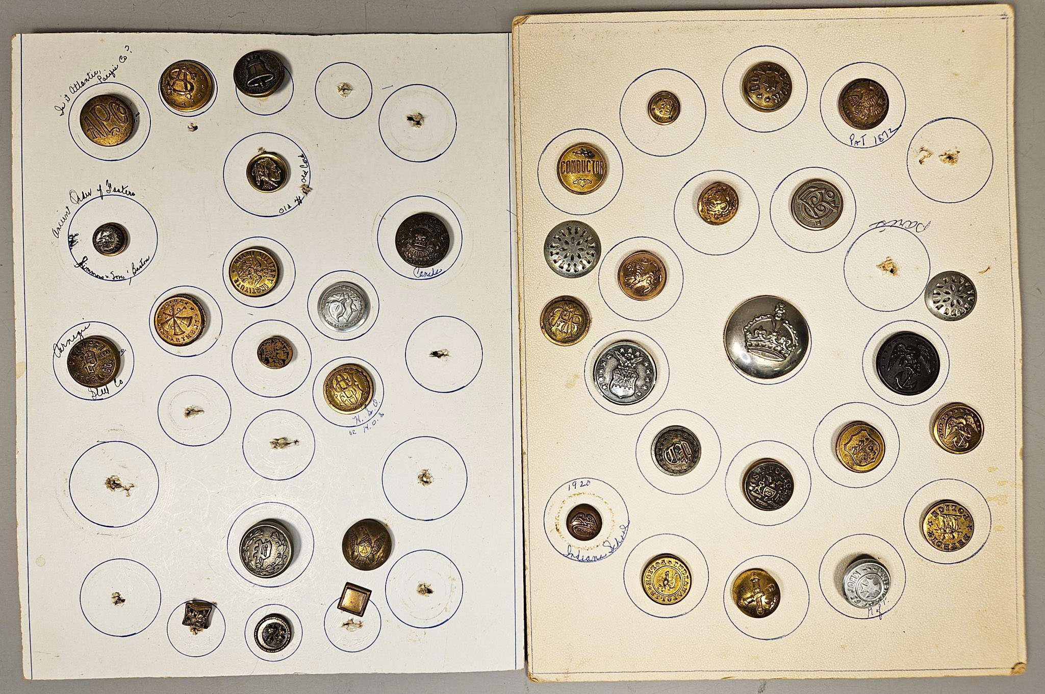 Lot 33209 - A Collection of Civil War Era and Other Historical Buttons | Burns Auction & Appraisal