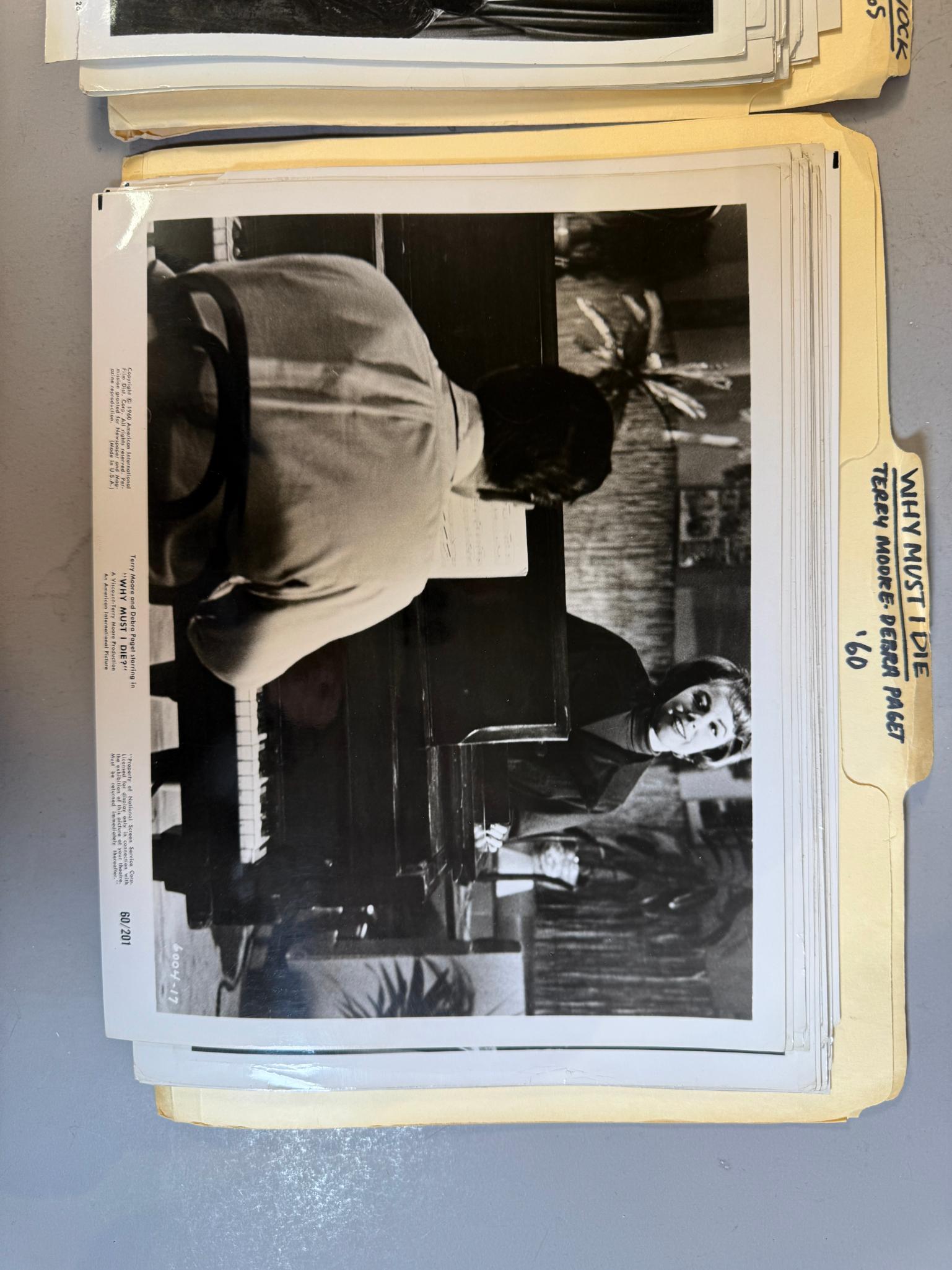 Lot 37537 - A Collection of Vintage Black and White Movie Publicity ...