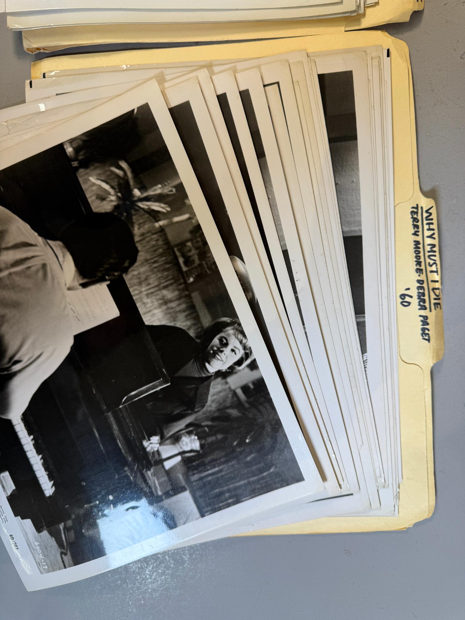 Lot 37537 - A Collection of Vintage Black and White Movie Publicity ...