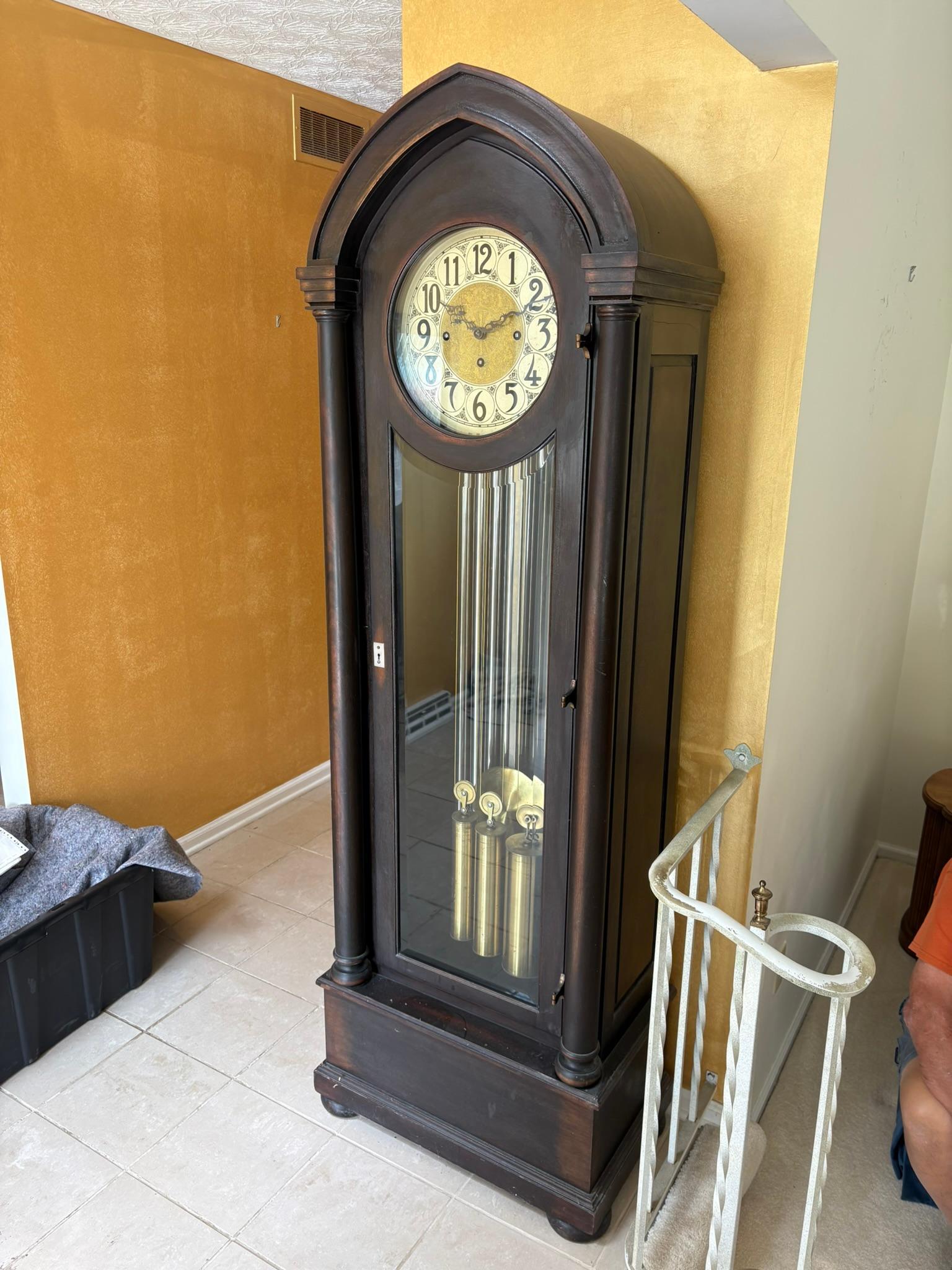 Lot 34051A - Very Nice Antique Cincinnati Time Recorder Grandfather ...
