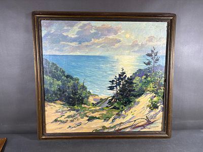Lot 35803 - Carl Hoerman (1885-1955), 'Sunny Trail - Lake Michigan ...