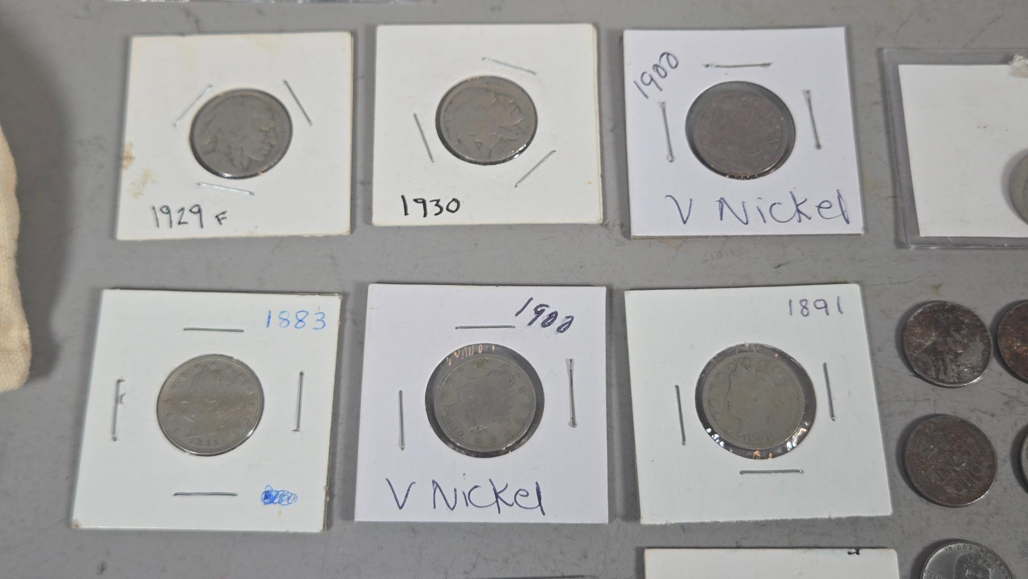Lot 5089 - Group Lot of Assorted Old American Coins | Burns Auction ...