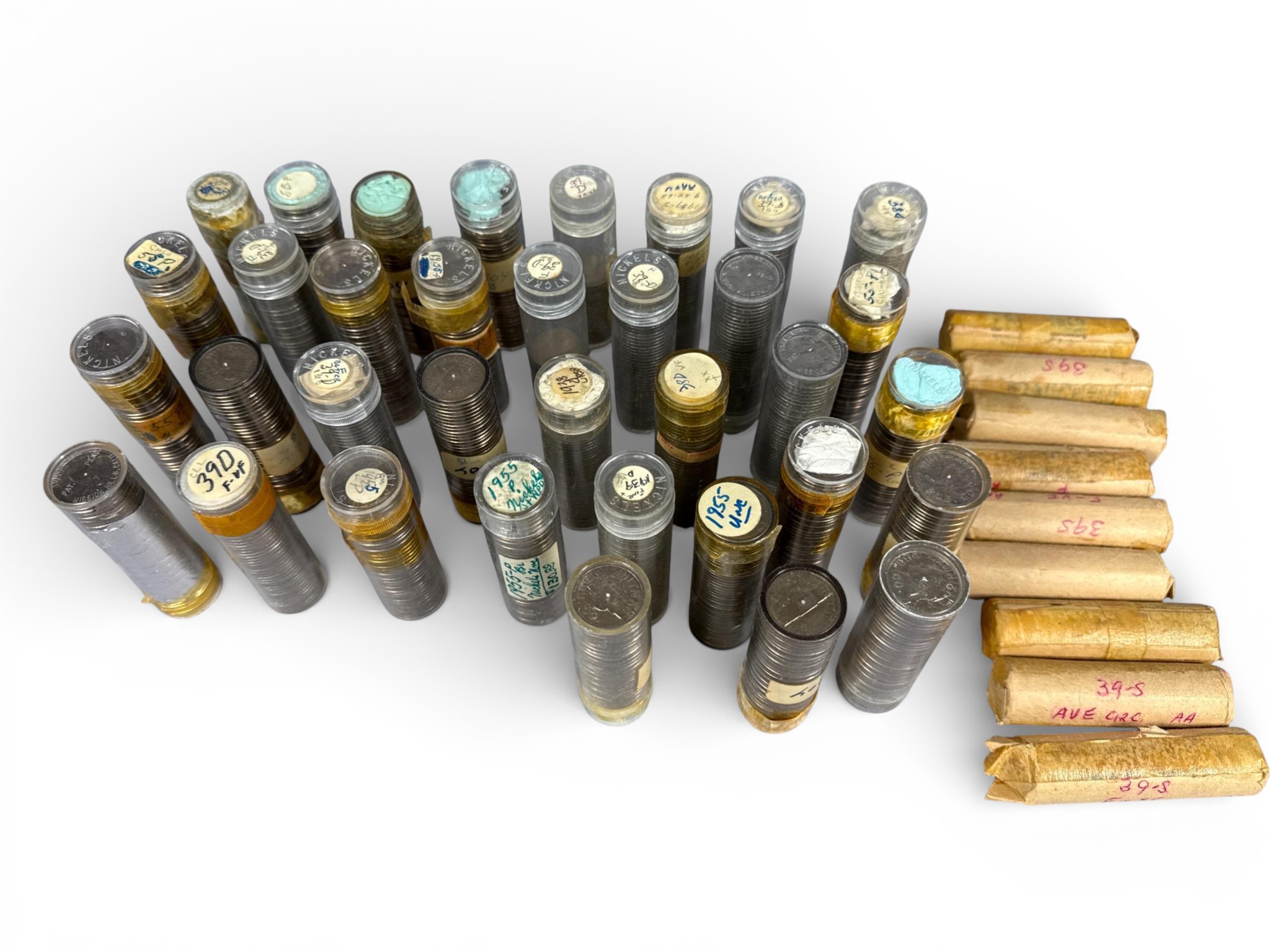 Lot 5118 - A group of Rolls and Tubes of US Jefferson Nickel coins ...