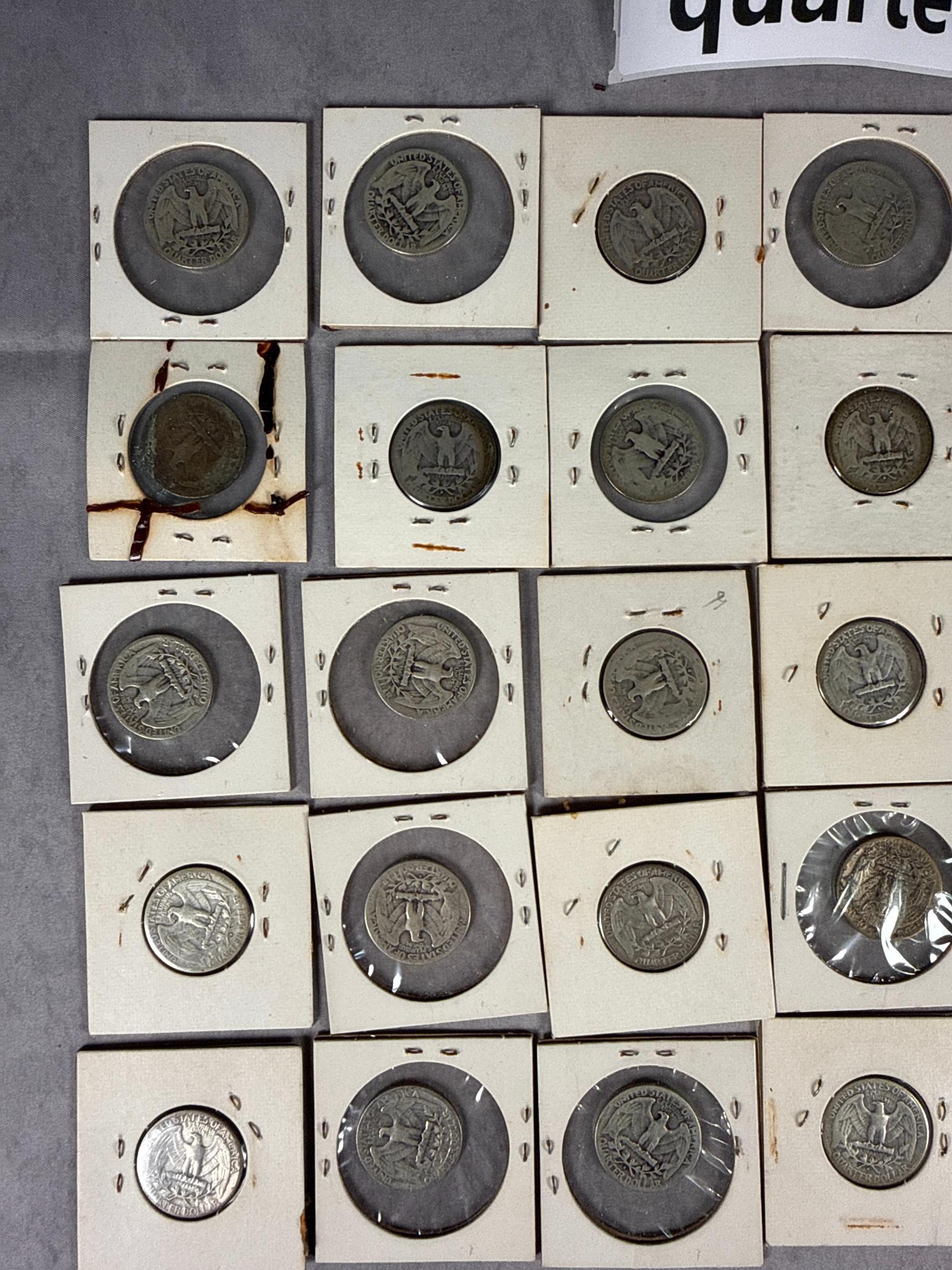 Lot 5169 - A Collection of 30 United States 90% Silver Washington ...