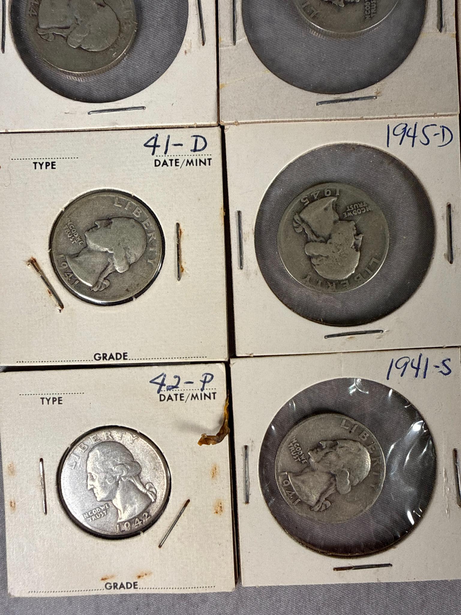 Lot 5169 - A Collection of 30 United States 90% Silver Washington ...