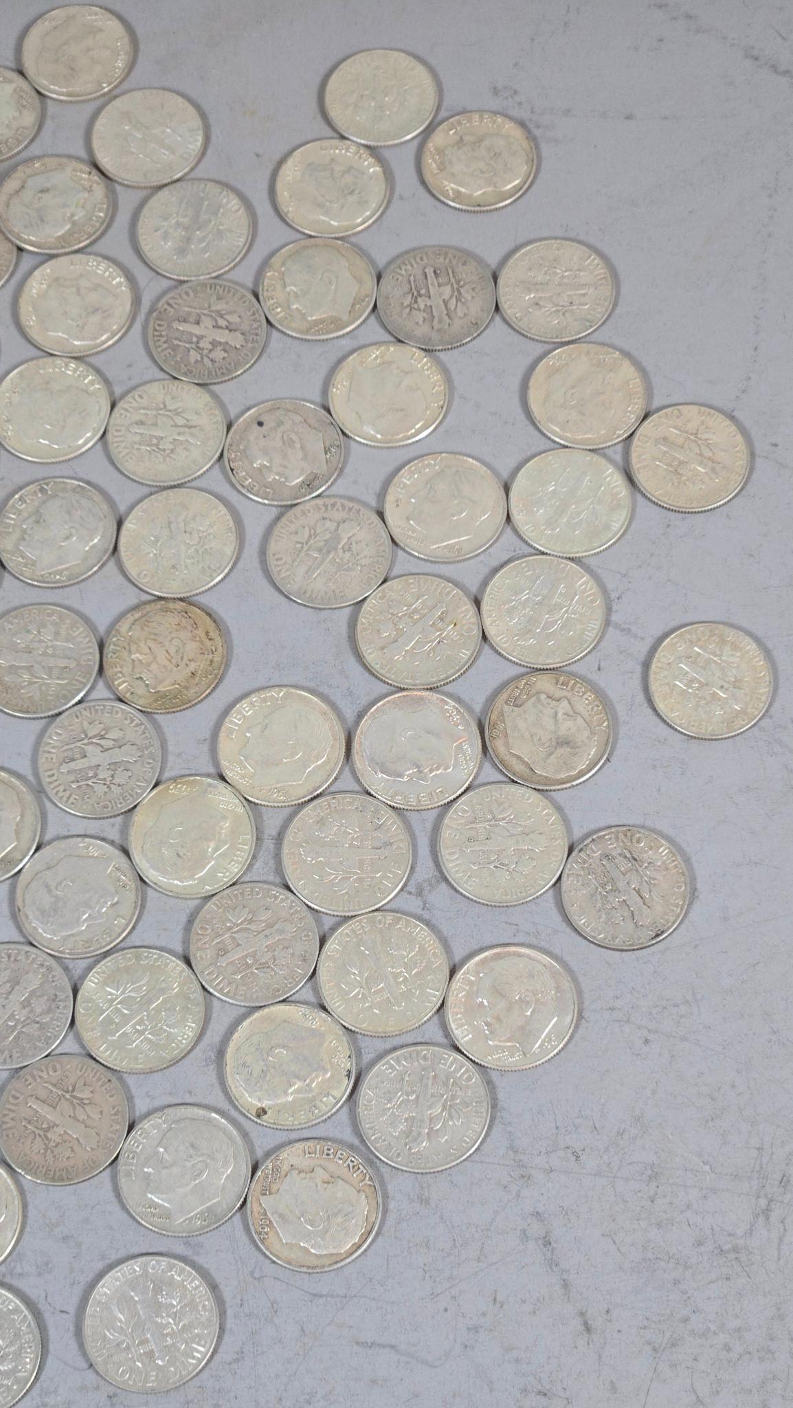 Lot 5196 - A collection of 100 Silver Dimes | Burns Auction & Appraisal