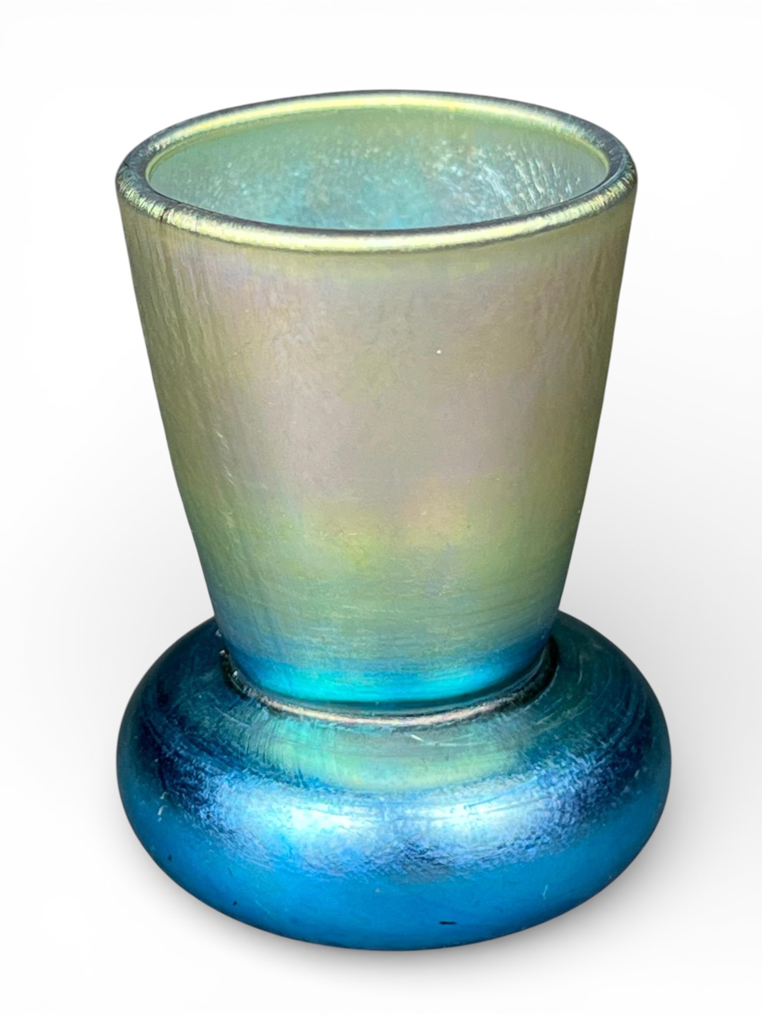 Lot 5224 - Art Nouveau Iridescent Miniature Cabinet Glass Vase LCT ...