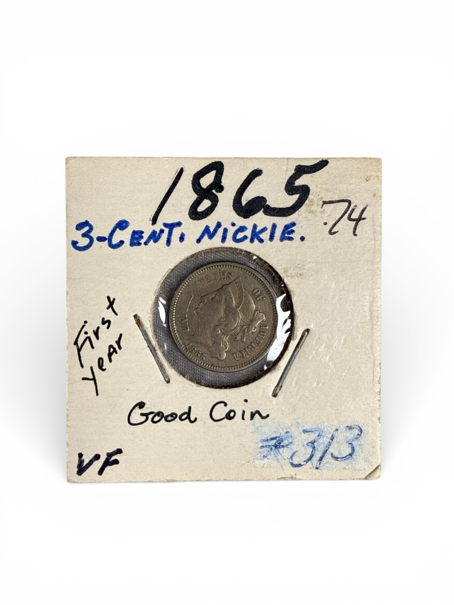 Lot 5480 - United States 1866 Three Cent Nickel Coin | Burns Auction ...