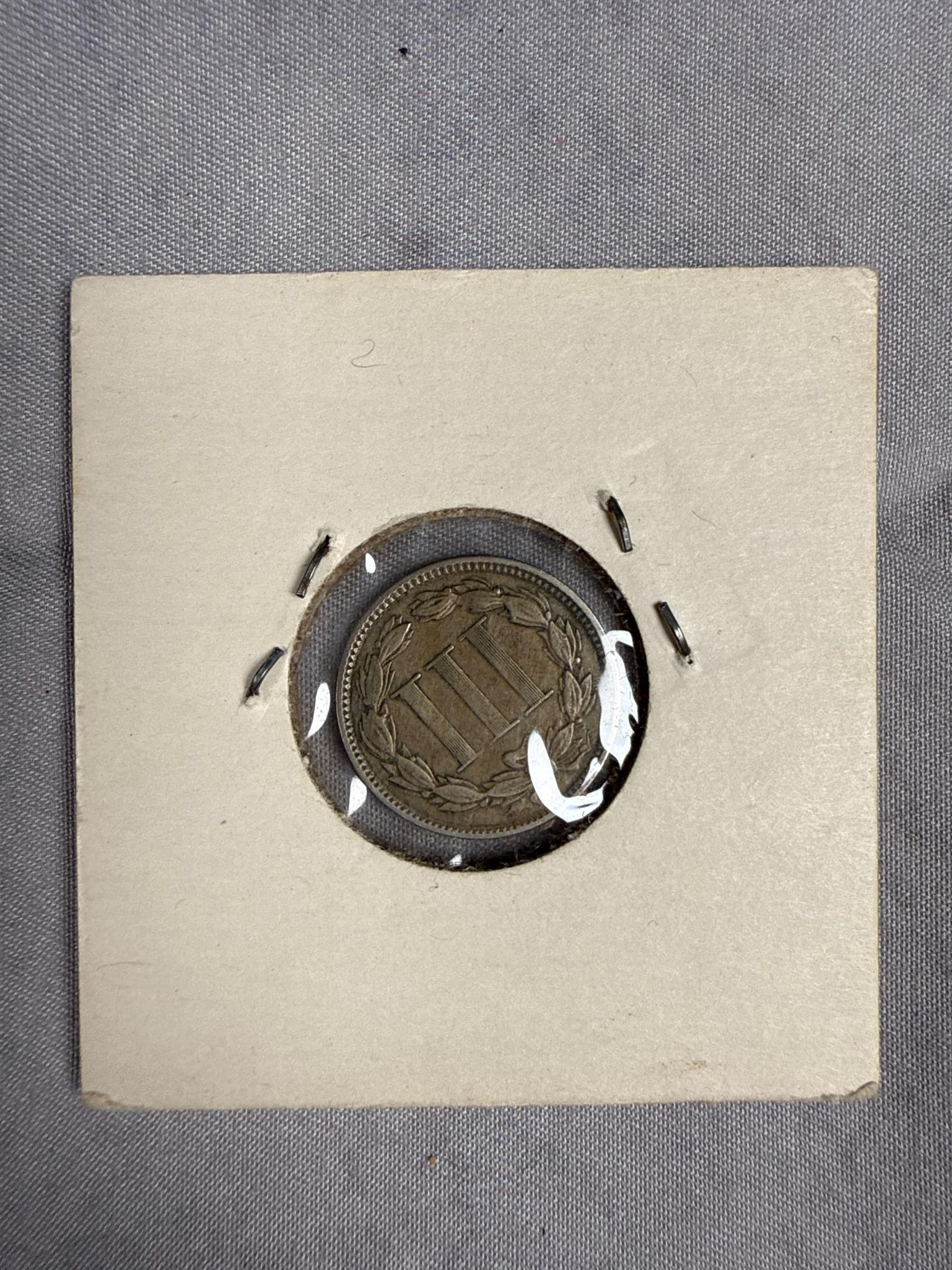 Lot 5480 - United States 1866 Three Cent Nickel Coin | Burns Auction ...