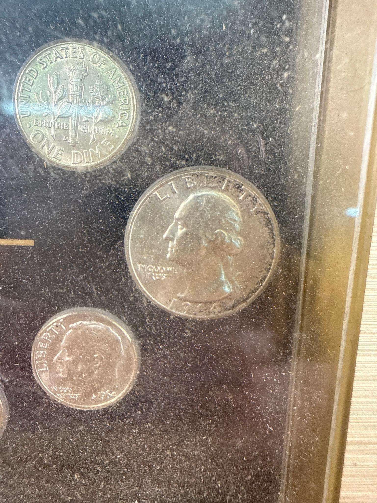 Lot 5484 - Vintage Ambassador Numismatic Coin Clock, Last US Silver ...