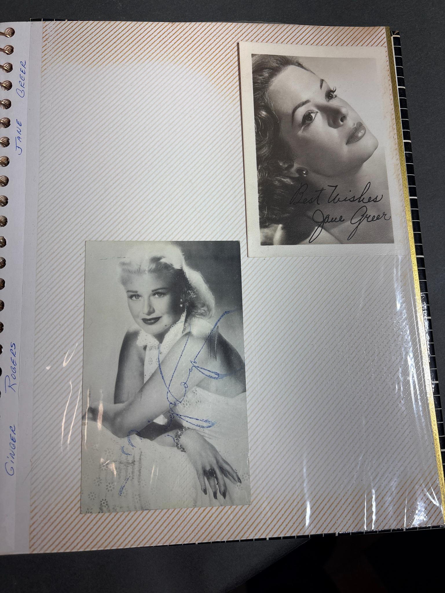 Lot 5701A - Vintage Celebrity Autographed Photo Album Collection ...