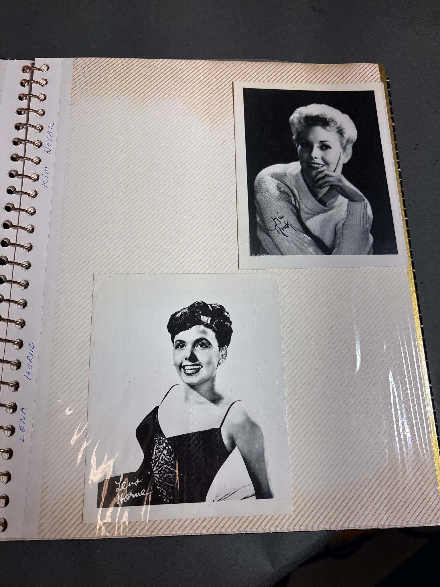 Lot 5701A - Vintage Celebrity Autographed Photo Album Collection ...