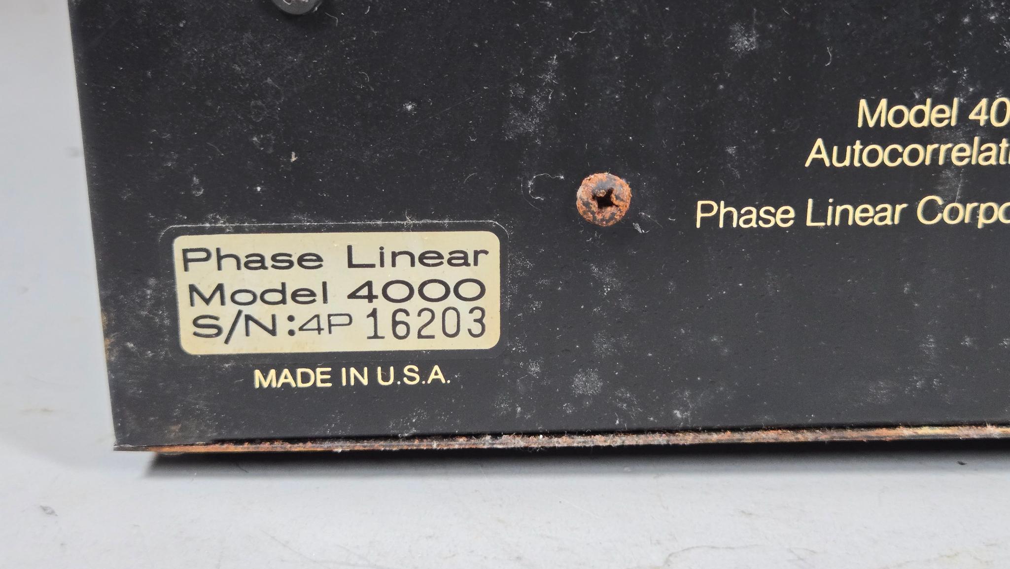 Lot 6237 - ADVENT Model 300 Receiver & Phase Linear Series Preamp ...
