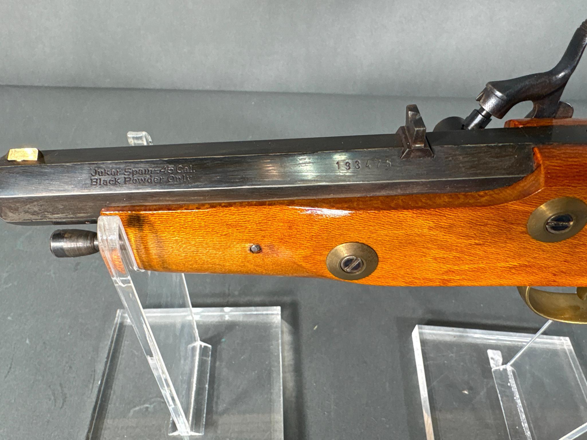 Lot 7026 - Jukar Spain .45 Caliber Percussion Black Powder Pistol ...