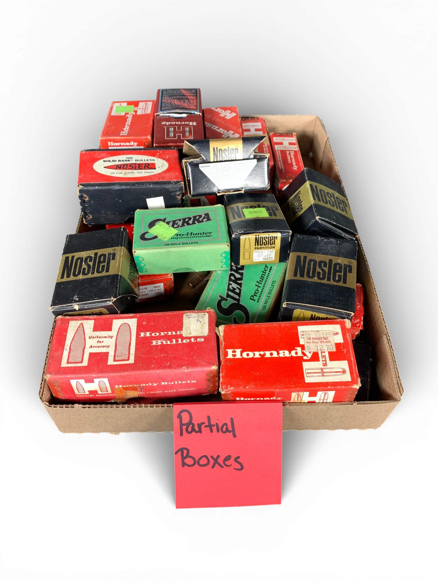 Lot 7101 - A Collection of Rifle Reloading Bullets by Hornady, Nosler ...