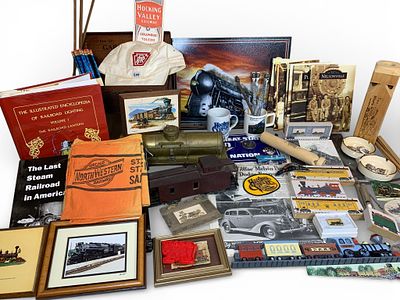 Lot 8050 - A Collection of Railroadiana and Train Memorabilia including ...