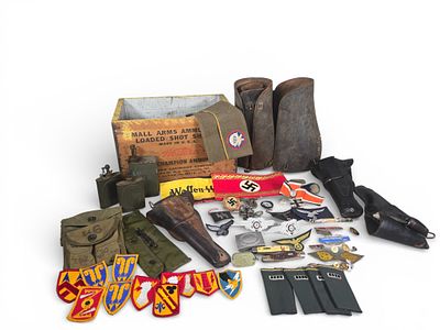 Lot 8351 - A Collection of WWII US and German Military Memorabilia and ...