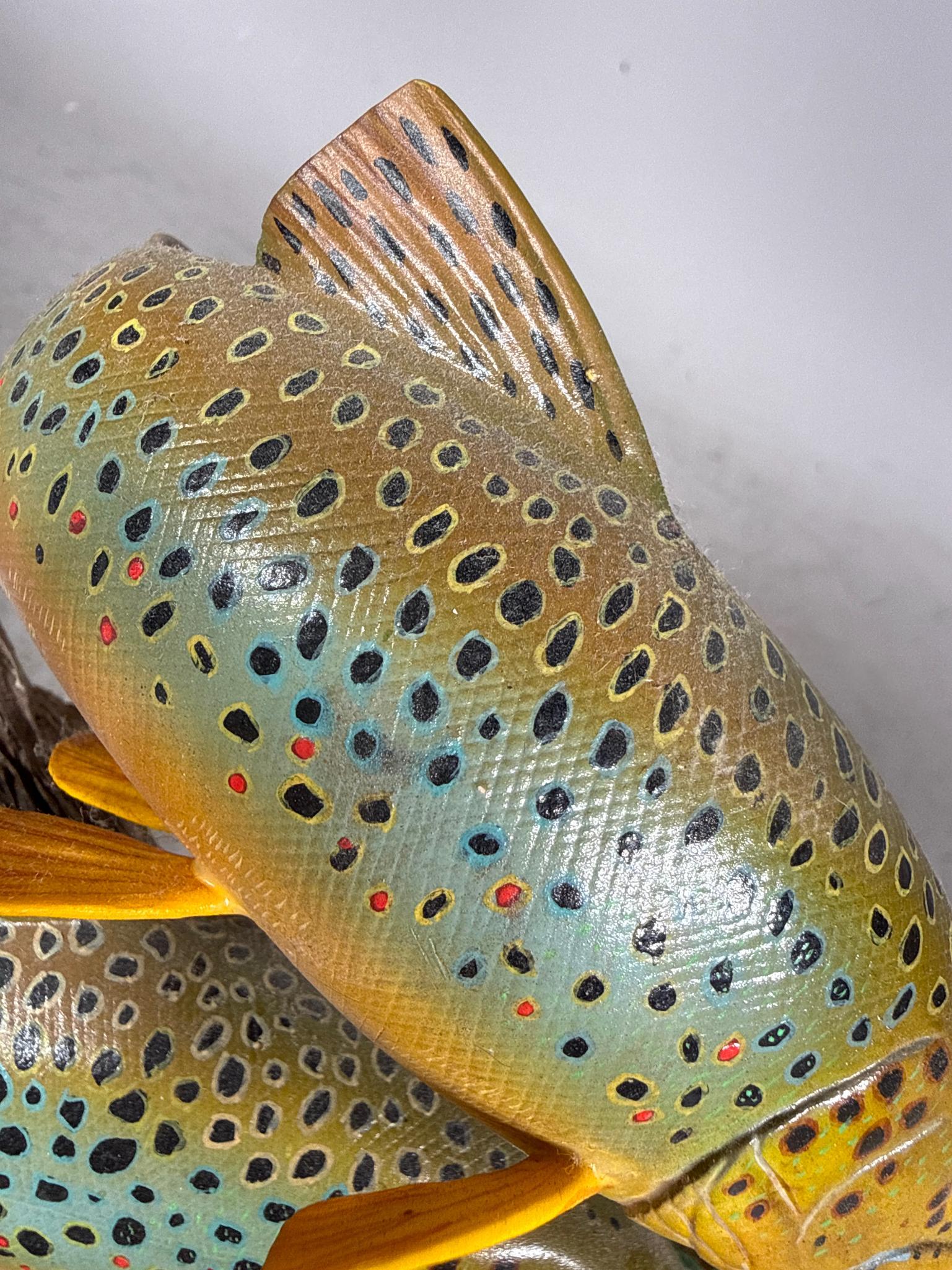 Lot 8670 - Danbury Mint Matching the Hatch Brown Trout Sculpture by ...