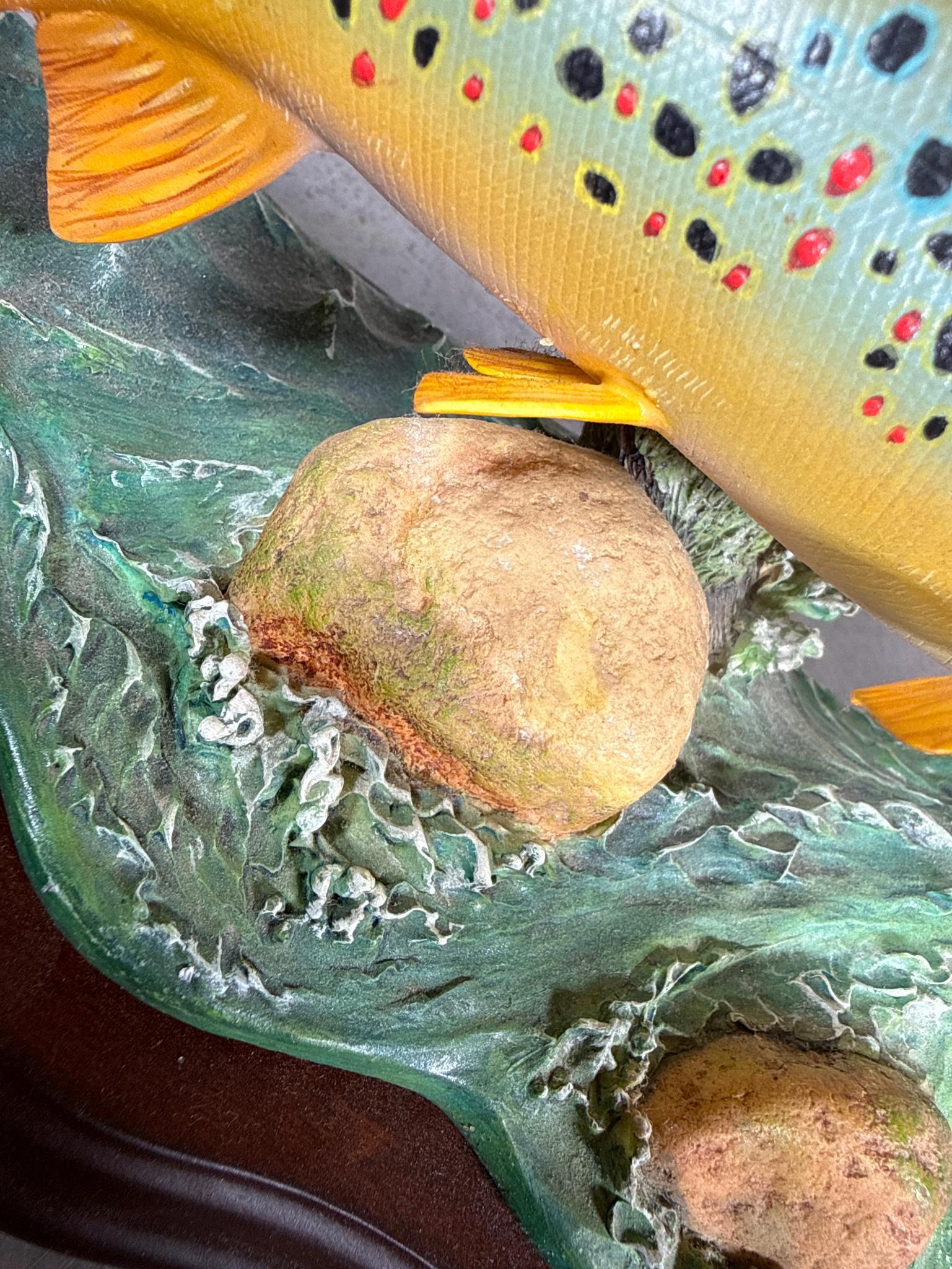 Lot 8670 - Danbury Mint Matching the Hatch Brown Trout Sculpture by ...