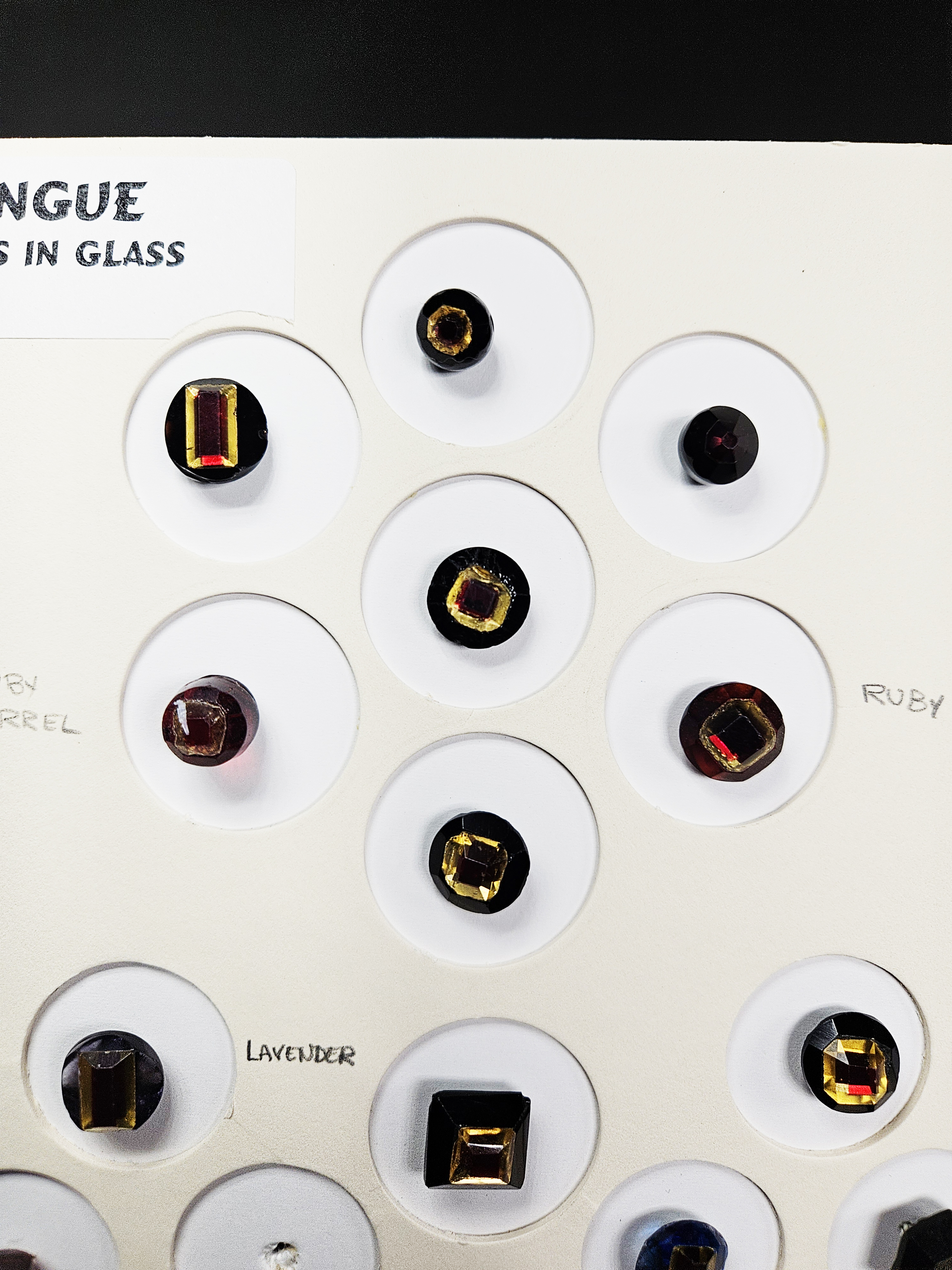 Lot 2011 - A Collection of Antique Tingue Glass-in-Glass Buttons ...