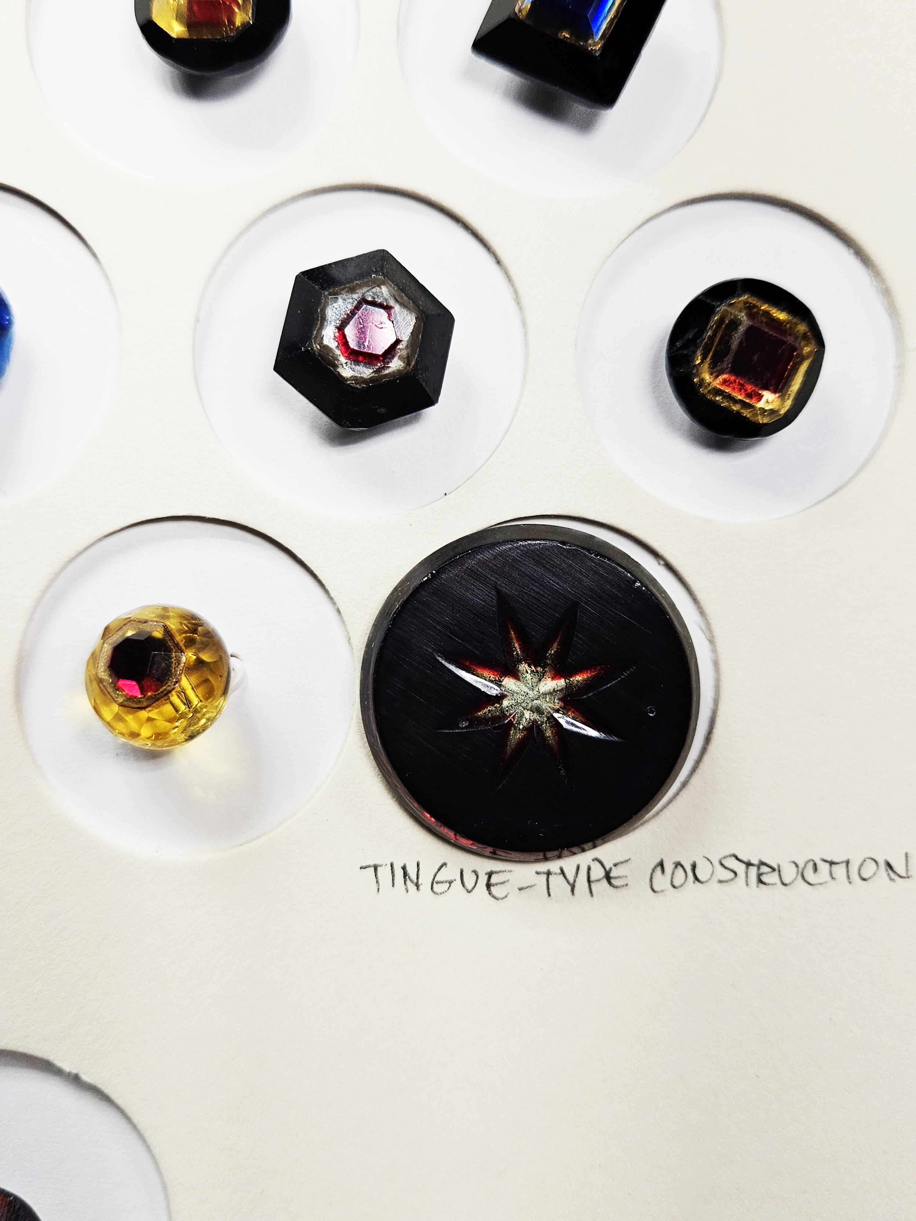 Lot 2011 - A Collection of Antique Tingue Glass-in-Glass Buttons ...