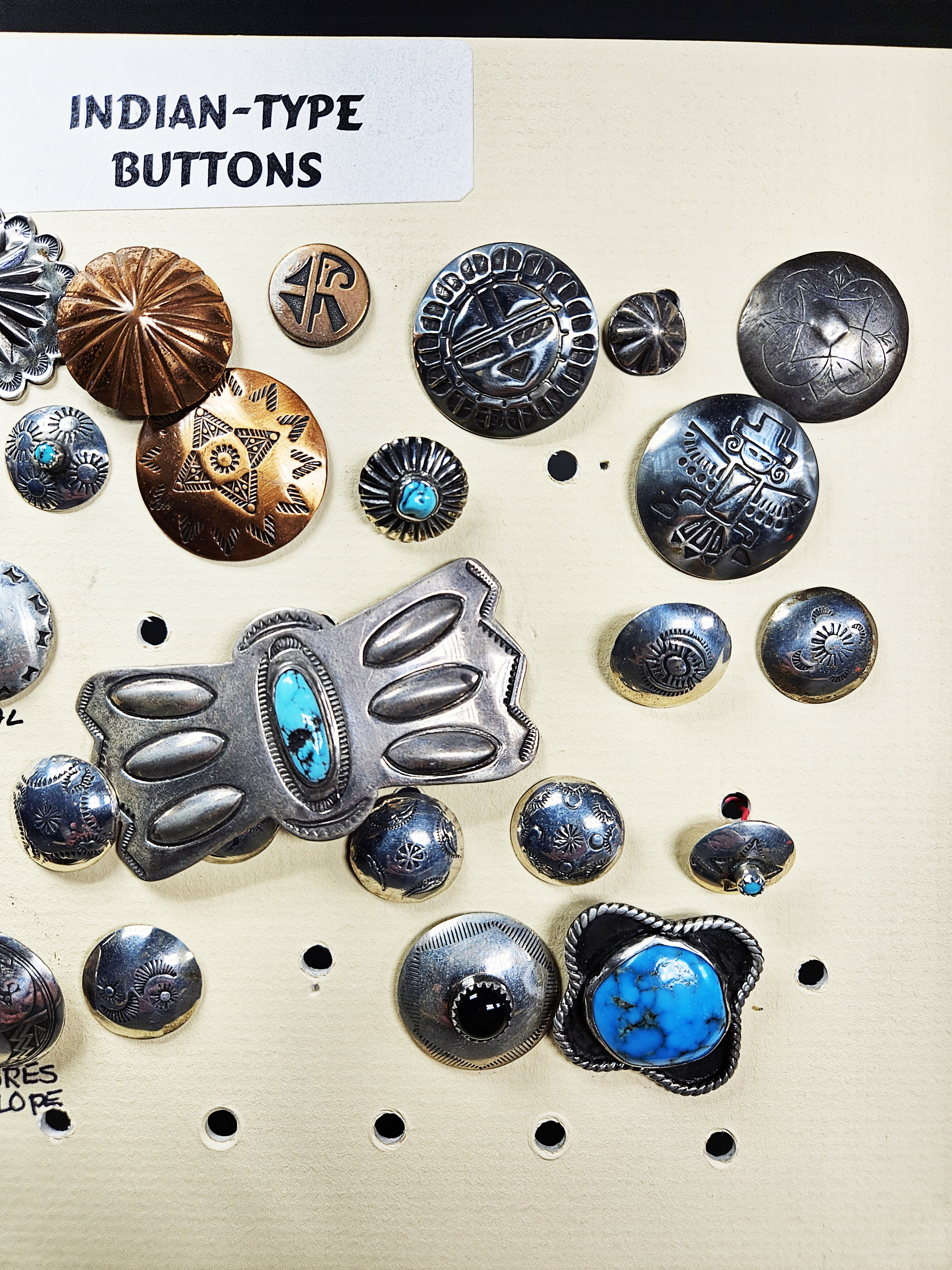 Lot 2014 - A Collection of Native American Style Silver and Copper Tone ...