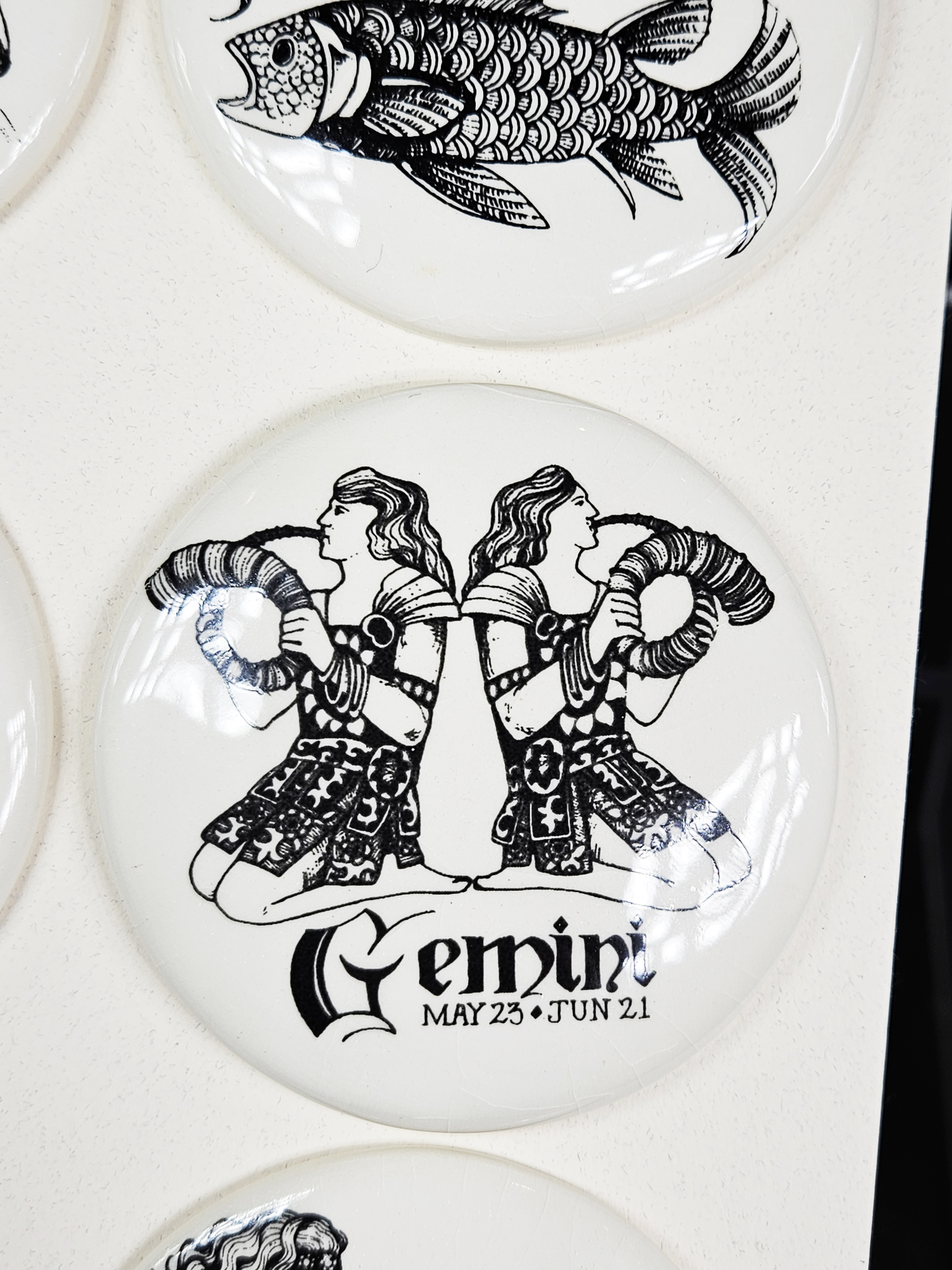Lot 2226 - A Set of Midge Blitz Vintage Vibes Zodiac Buttons | Burns ...