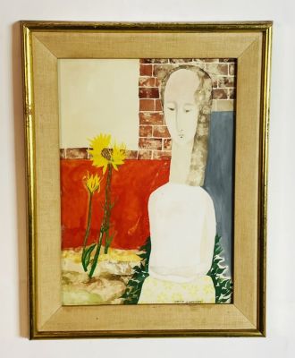 Lot 53 - Fugurative Watercolor Paiting by Erica Workman | Cain Modern ...