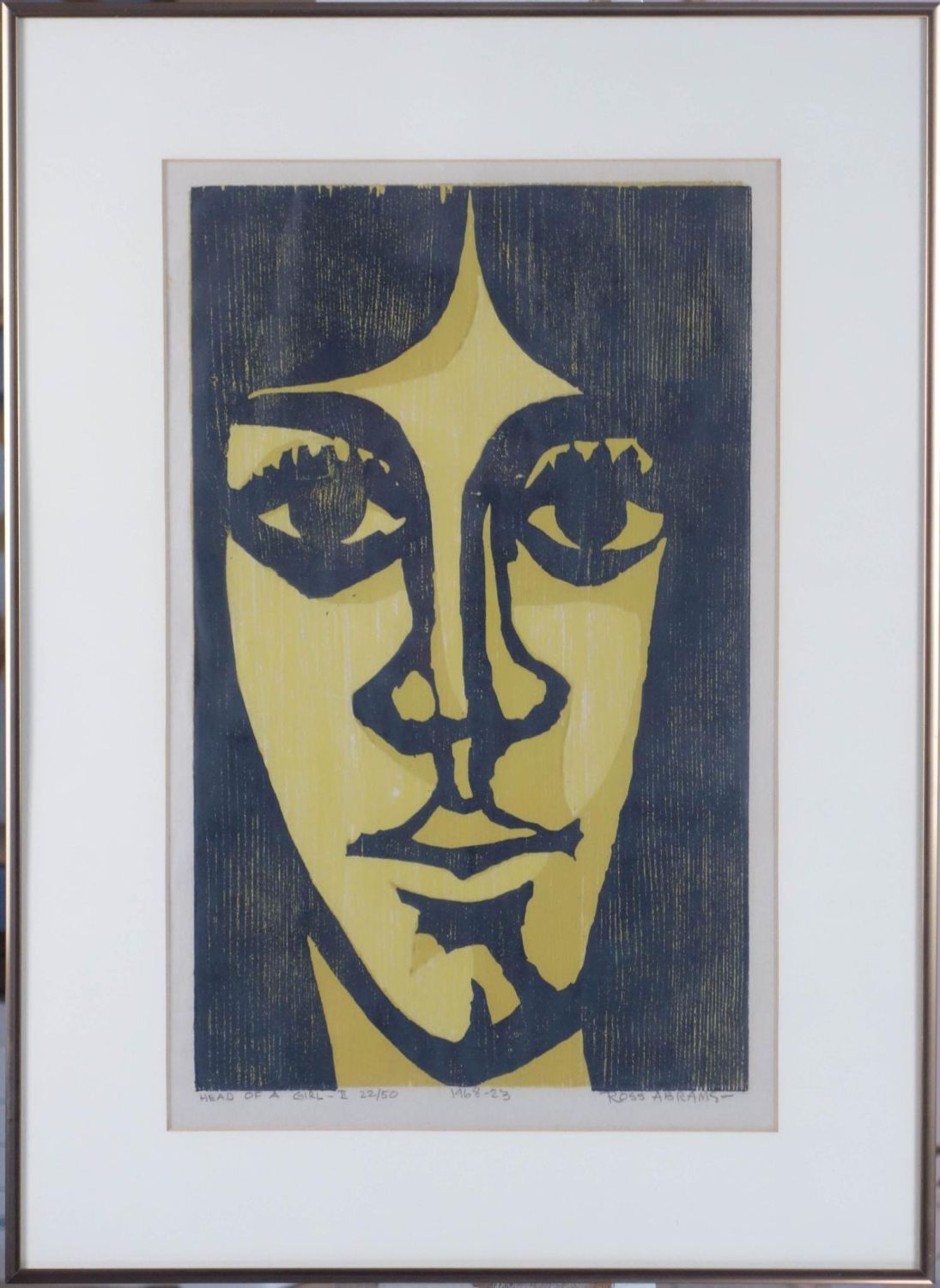 Lot 240 - Ross Abrams Woodblock Print, Head of a Girl II. | Chapel ...