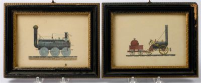 Lot 271 – Two Steam Engine Prints. – Chapel Street Auctions