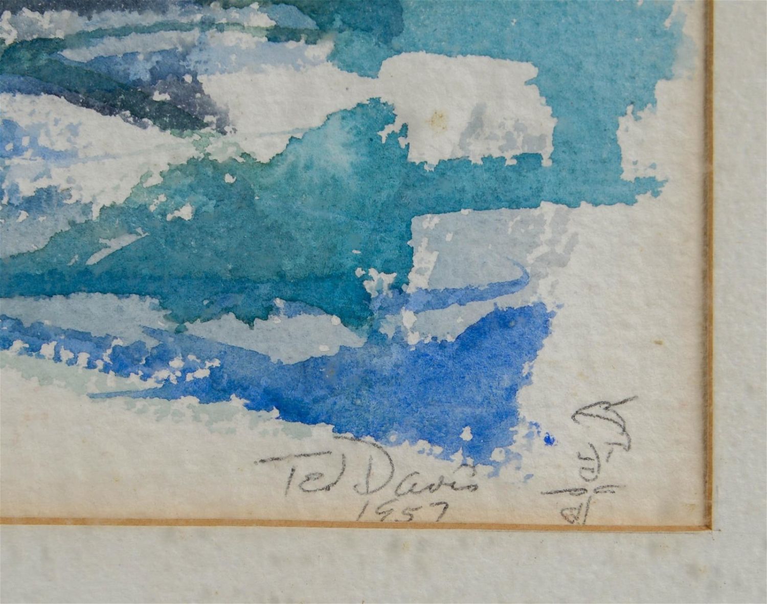 Lot 350 – Ted Davis (1908 – 1995). Abstract Landscape. – Chapel Street ...
