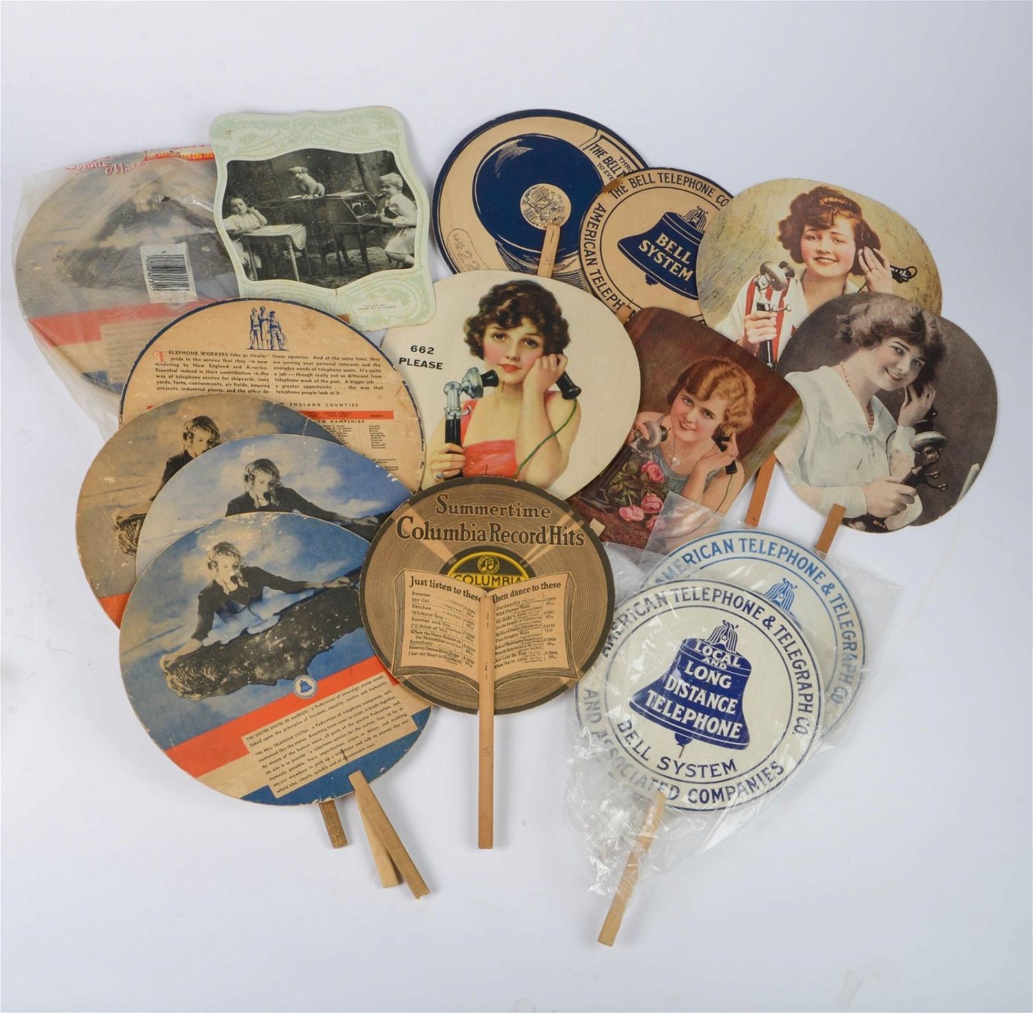 Lot 390 – Group of Advertising Fans. – Chapel Street Auctions